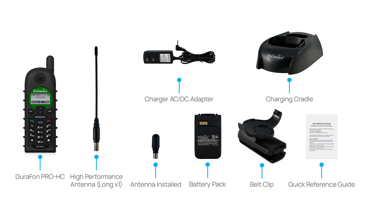 DuraFon PRO-HC: DuraFon PRO Handset – EnGenius Store