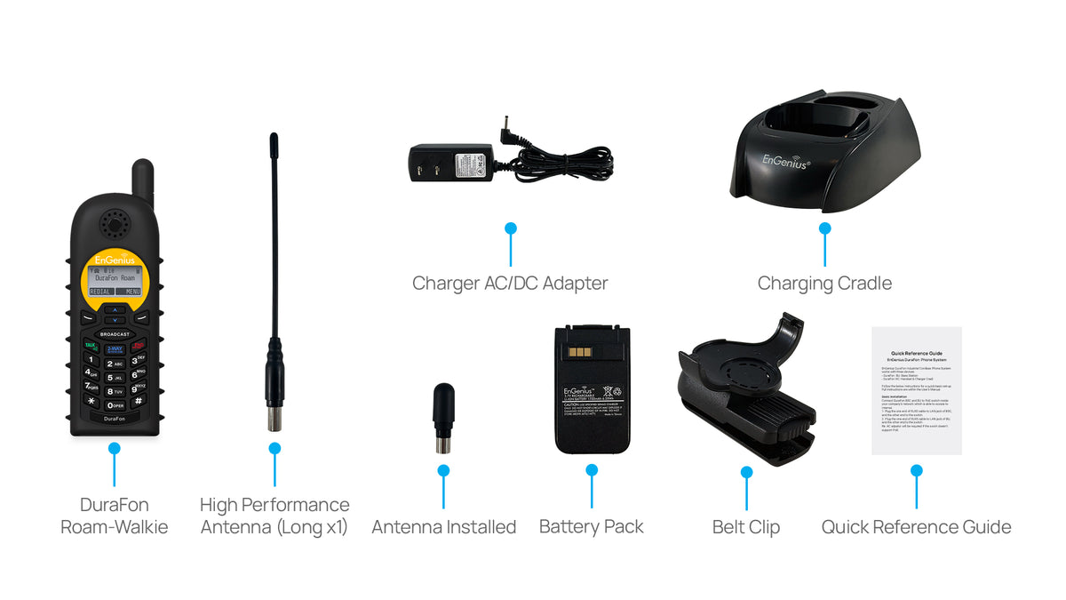 DuraFon Roam-WK: DuraFon Roam-Walkie Handset – EnGenius Store