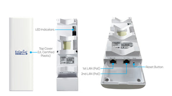 ENH500-AX: Wi-Fi 6 Outdoor AX1200 5 GHz Point to Point Wireless Bridge ...