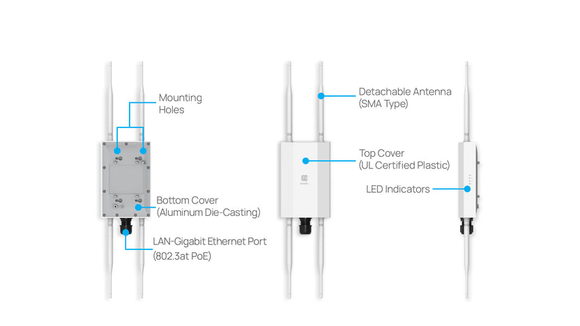 EWS850-FIT: EnGenius Fit Wi-Fi 6 2×2 Outdoor Wireless Access Point ...